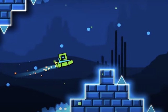 Geometry Dash Subzero Play Online Geometry Dash Subzero On The Pizza Edition Games 